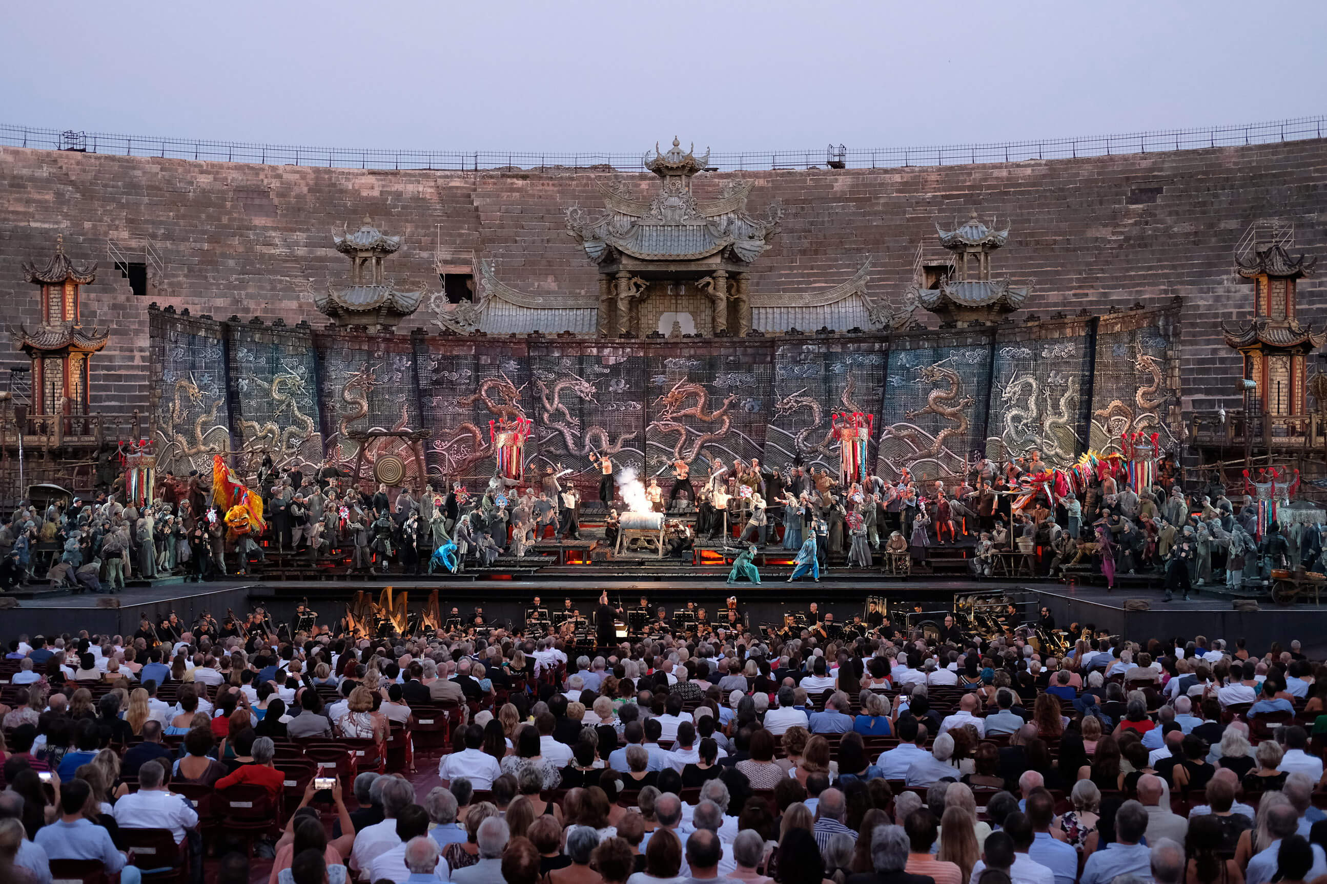 Turandot in Franco Zeffirelli's fairy-tale staging for the 99th Arena ...